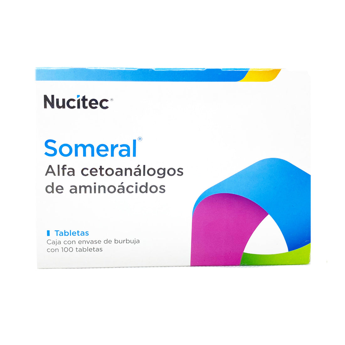 SOMERAL (ALFA CETOANALOGOS DE AMINOACIDOS) 100 TABS – Farma Leal