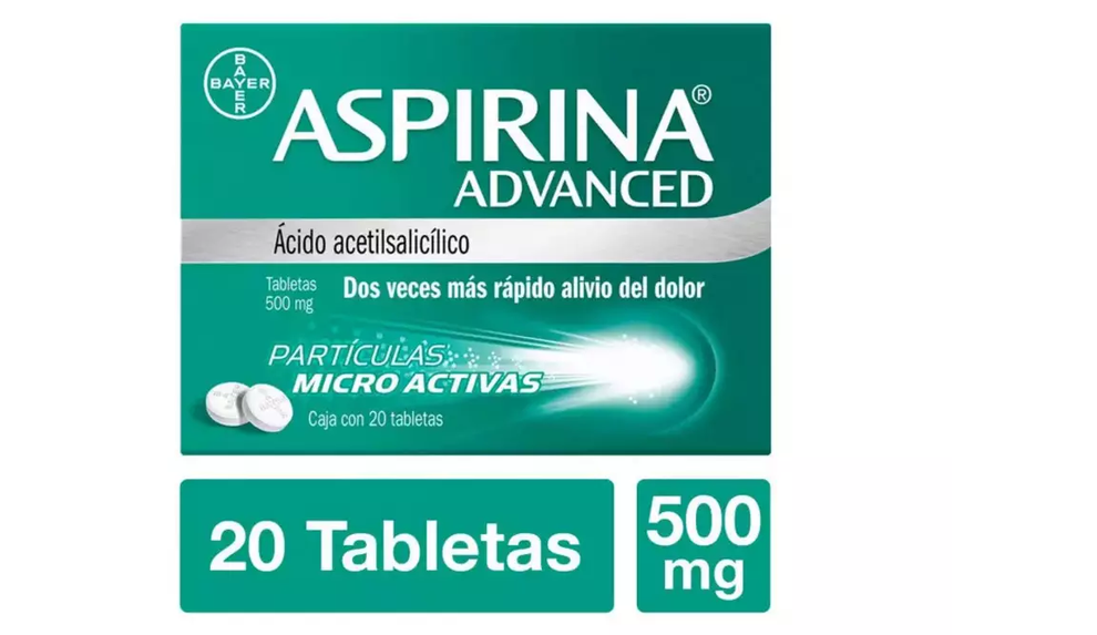 ASPIRINA ADVANCE 500 MG 20 TAB – Farma Leal