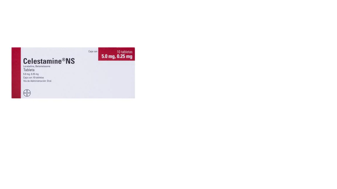 CELESTAMINE NS 5/.25MG 10TAB – Farma Leal
