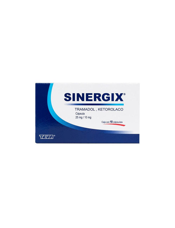 SINERGIX 25/10MG 10 CAPS – Farma Leal