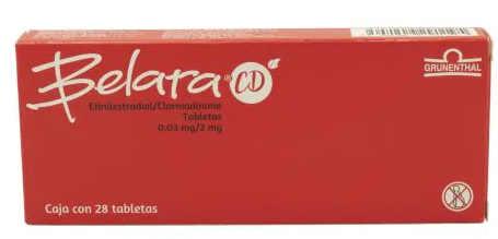 BELARA CD 0.03/2MG 28 TAB – Farma Leal